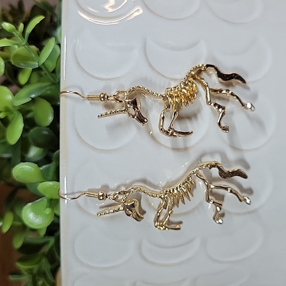 Ear Envy | Jewelry | Unicorn Skeleton Drop Earrings | Poshmark